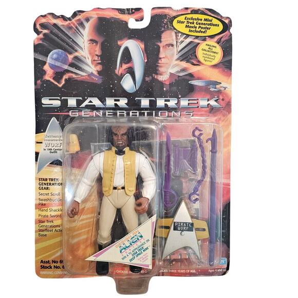 Playmates Toys | Toys | Star Trek Generations Lieutenant Commander Worf ...